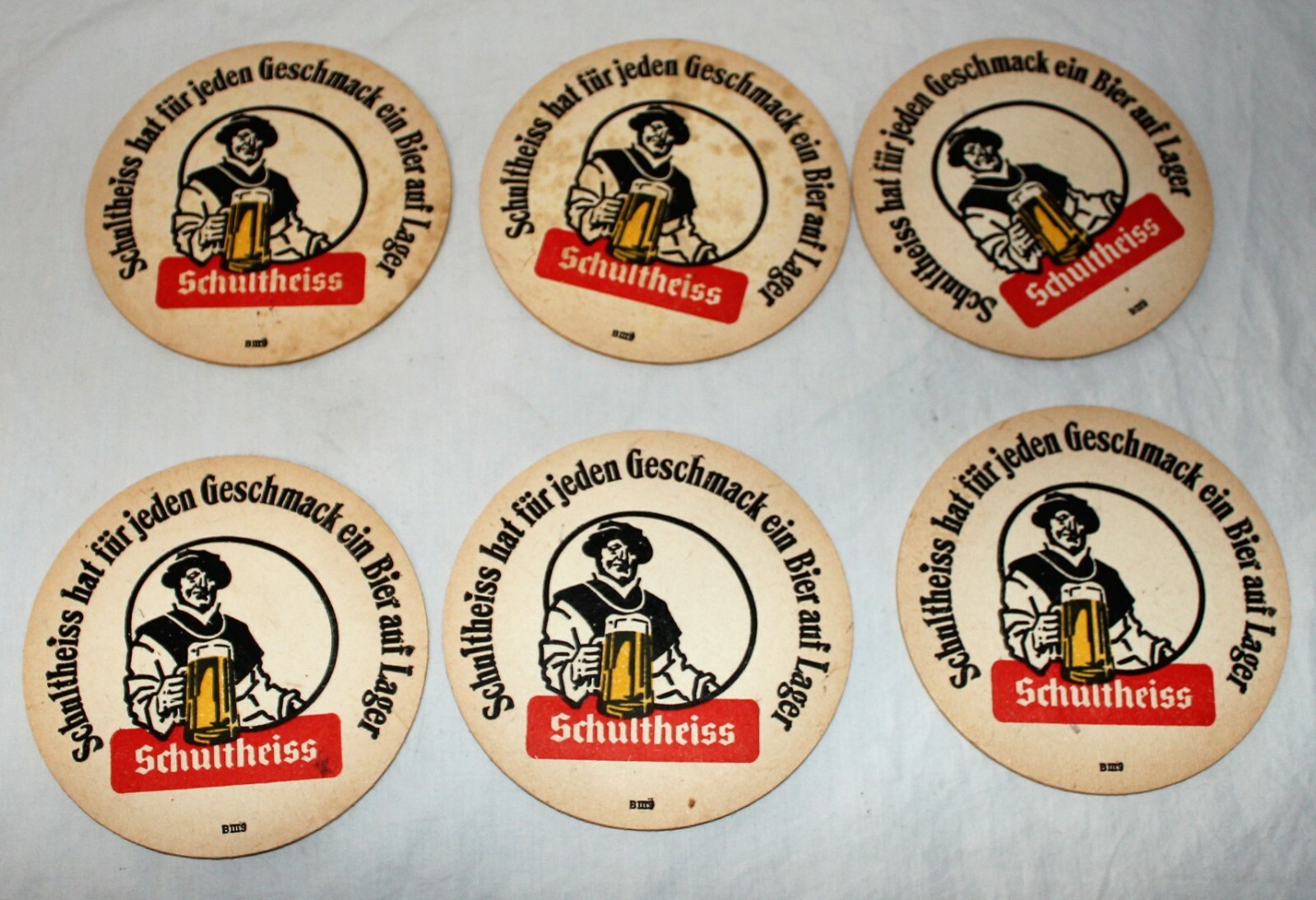 Beer Coaster 6 Vintage German Schultheiss Bier Coasters Das ist der ...