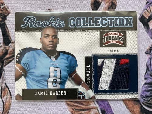 2011 Threads Rookie Collection Jamie Harper Jersey RC /50 - Titans Logo ...