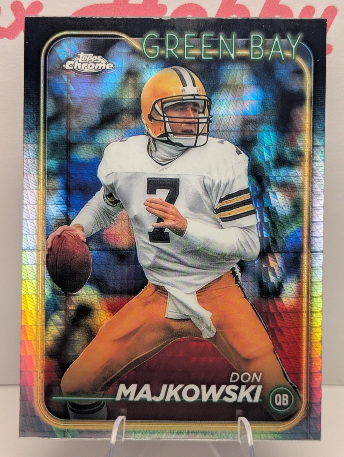 2024 Topps Chrome Football Don Majkowski Refractor Green Bay Packers ...
