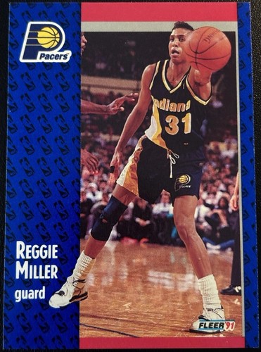 1991-92 Fleer Reggie Miller #83 Indiana Pacers Card! A1 | eBay