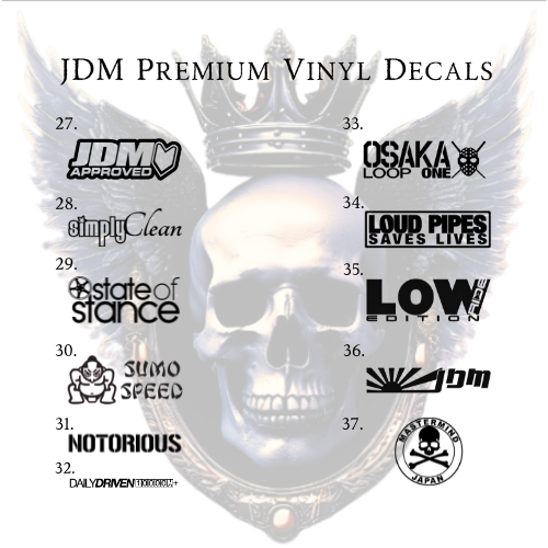 50 JDM Decal Image's To Choose From | Import | Tuner | Car Scene ...