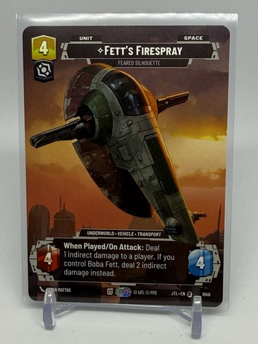 Star Wars Unlimited - Fett's Firespray Prestige 1048 | eBay