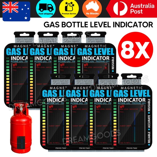 8PCS Magnetic Gas Tank Level Indicator Bottle Magnet Gauge BBQ Camping ...