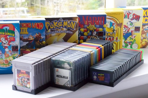 20 Cart Gameboy Display Stand Cartridge Advance Boy Nintendo GBA Holder ...