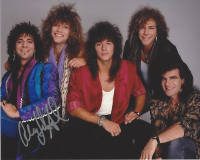 ALEC JOHN SUCH ORIGINAL BON JOVI SIGNED BASS GUITAR 8X10 PHOTO 1 COA ...