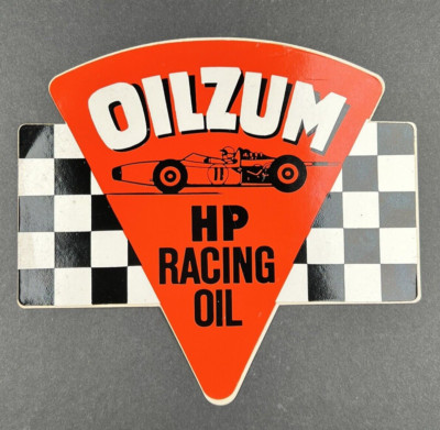 Oilzum Motor Oil - HP Racing Oil - Vintage Sticker / Decal | eBay