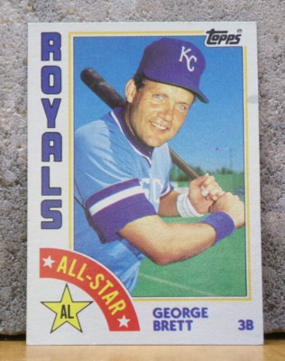 COOL BASEBALL CARD CLASSIC '84 TOPPS KANSAS CITY ROYALS GEORGE BRETT ...