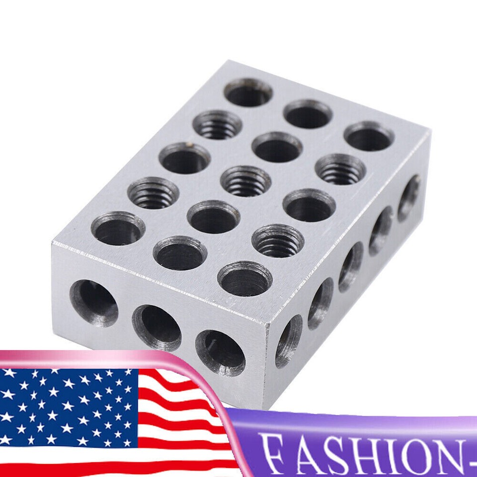 10pc 1-2-3" Precision Blocks 23 Holes Set up Block Set 0.0001" Matched ...