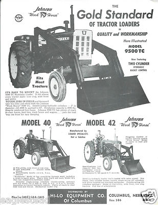 Farm Equipment Brochure - Johnson - 40 42 Work Horse Loader for Tractor ...