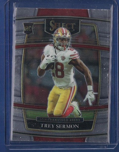 2021 Panini Select Rookie Card #68 Concourse Trey Sermon RC San Fran ...