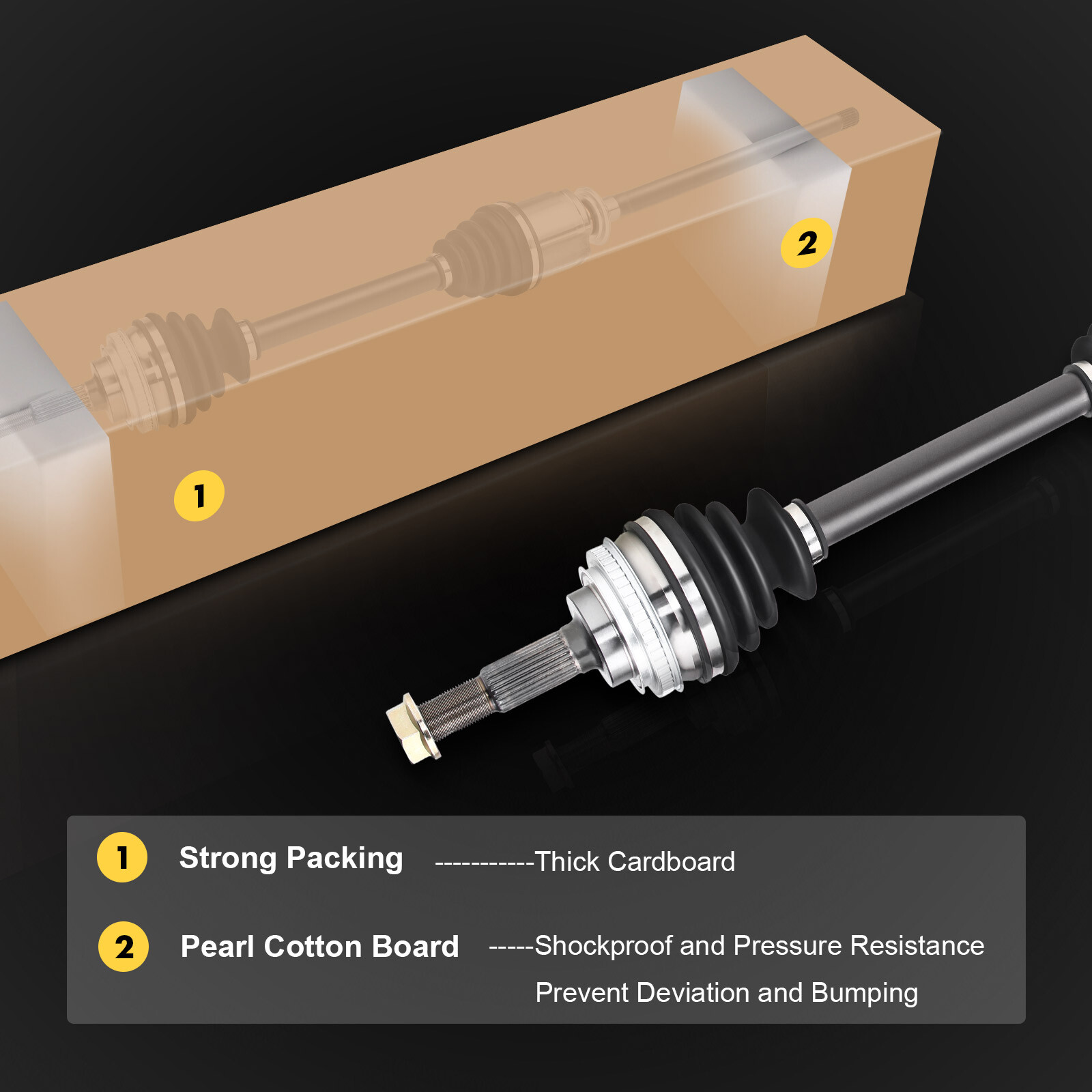 A-Premium Front Passenger Side CV Axle Assembly for Volvo XC90 2007 ...