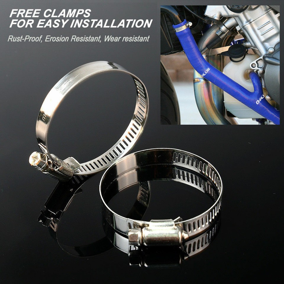 Fit For 2005-2010 Ford Mustang GT/Shelby V8 MT Silicone Hose+Clamps Kit ...
