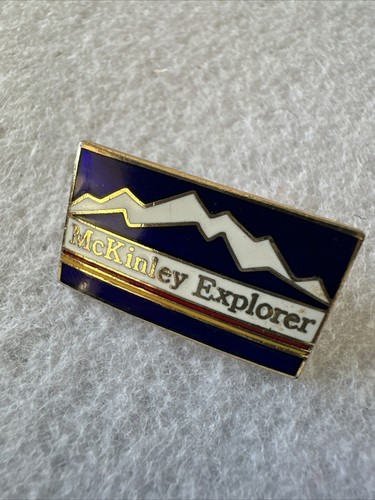 McKinley Explorer Pin Vintage Enamel | eBay