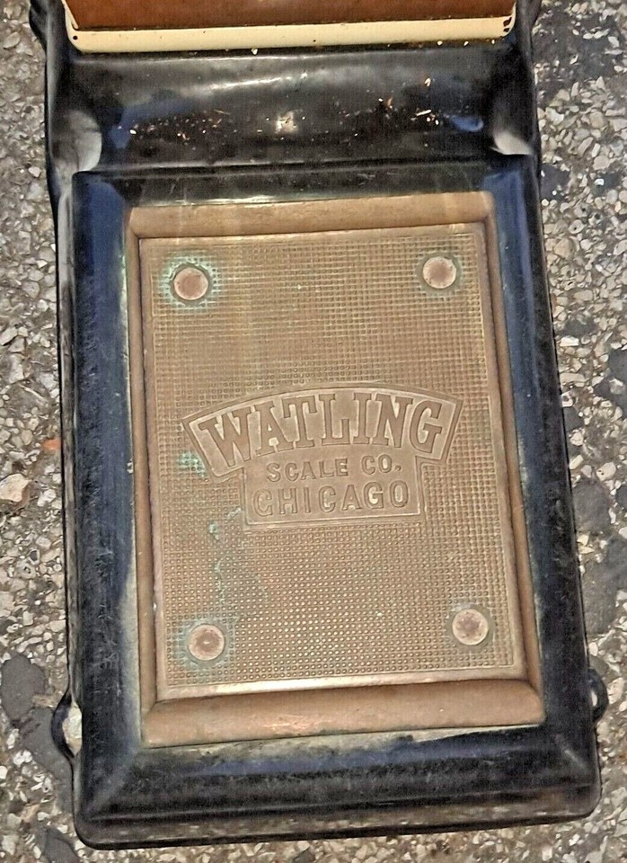 Watling Scale Co "How much do you weigh" Antique Scale 1959 Rockford ...