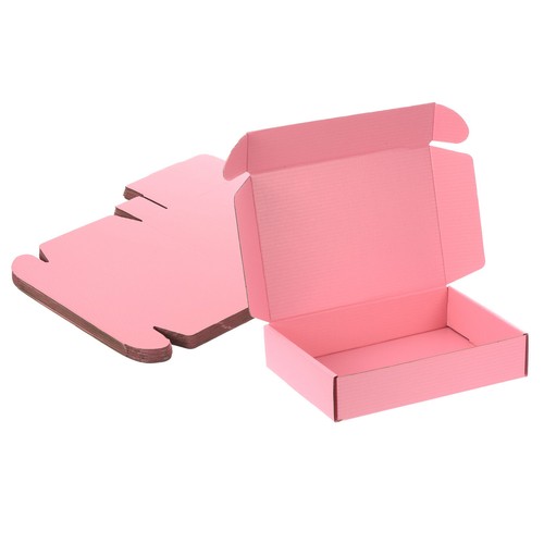 Paper Cardboard Boxes Gift Paper Box Pink 9.1x6.3x2 Inch for Gift Wrap ...