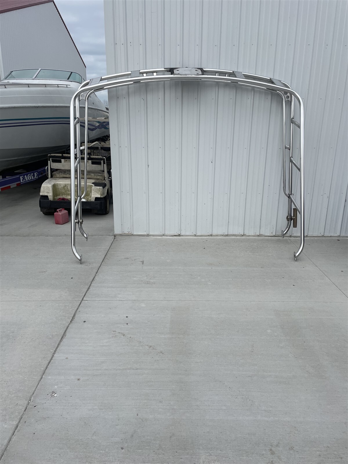84 Sea Ray 340 Sedan Bridge Boat aluminum radar arch tower frame | eBay