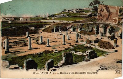 CPA AK TUNISIA Carthage Ruines d'une Basilique Byzantine (1216781) | eBay