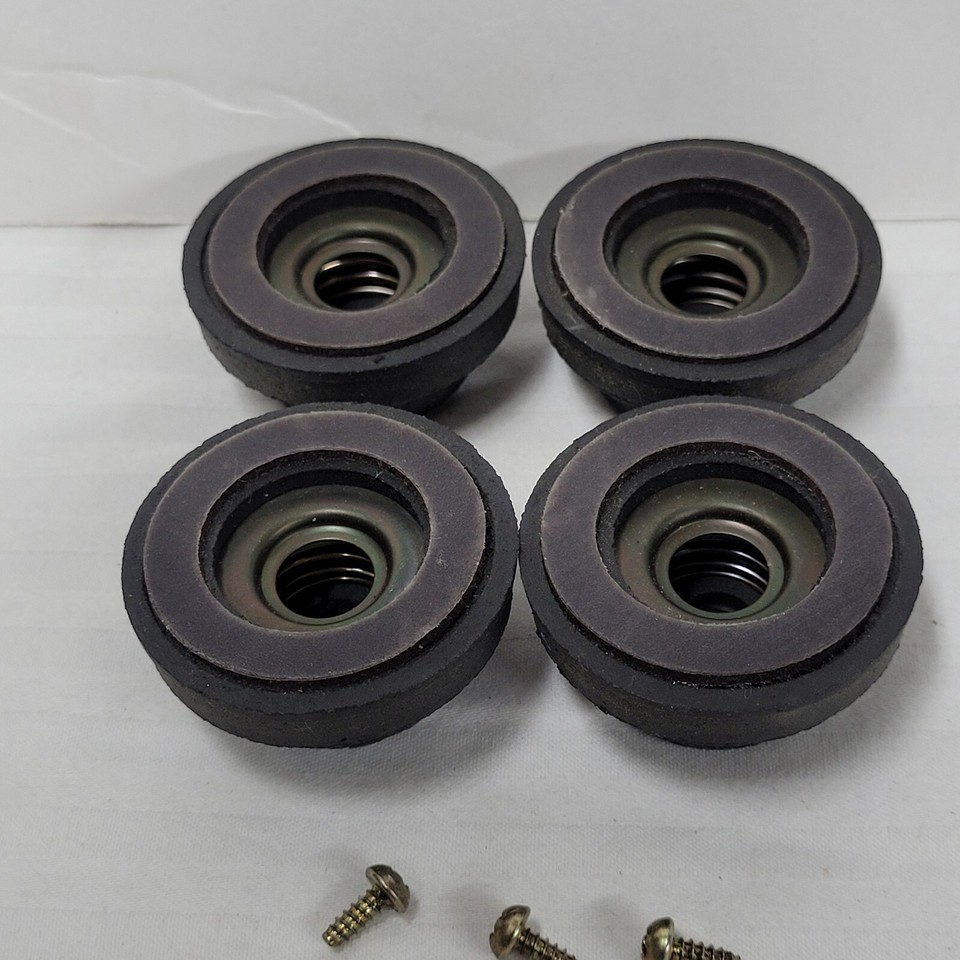 JVC JL-A20 Original Turntable Parts - Four (4) OEM Rubber feet & screws ...