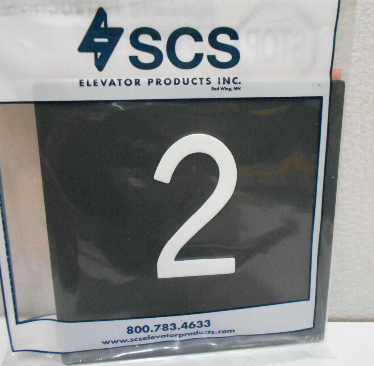 SCS Elevator Number 2 Identification Sign Plate Copper 4" x 4" | eBay