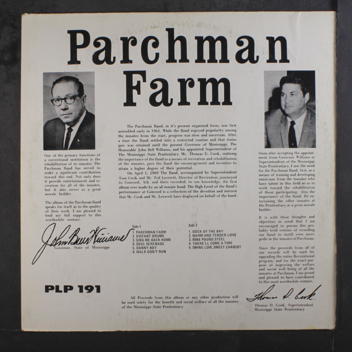 parchman BAND: parchman farm parchman Records 12" LP 33 RPM | eBay