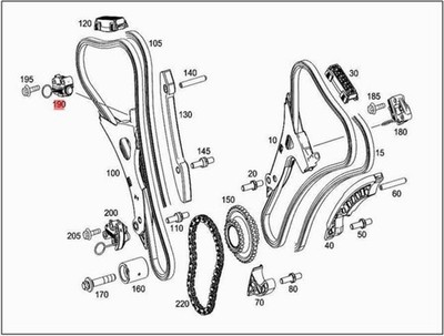 Genuine MERCEDES Chain tensioner 2760502400 | eBay