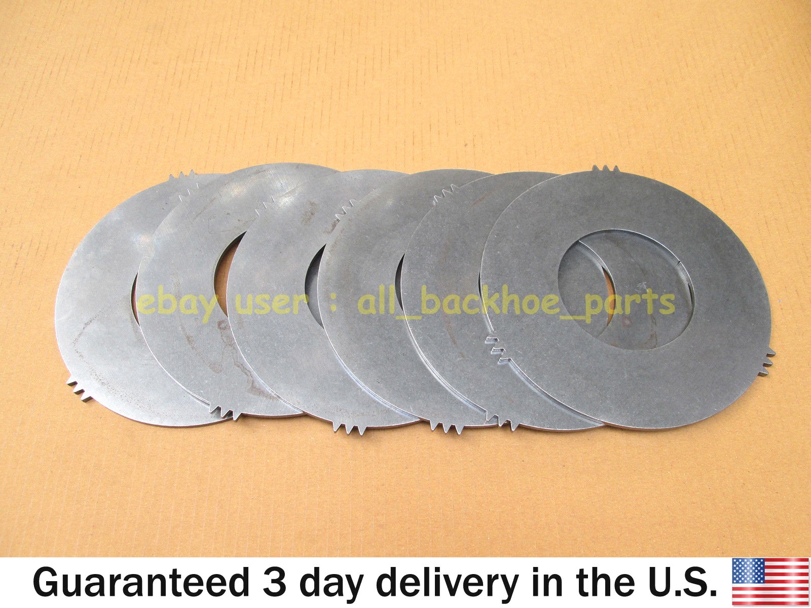 JCB BACKHOE - BRAKE COUNTER PLATE, SET OF 6 PCS. (PART NO. 458/20286 ...