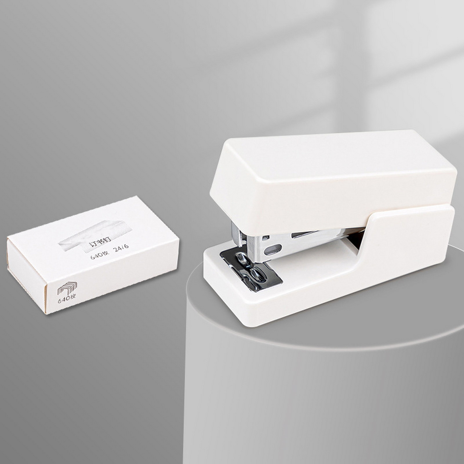 1 Set Desktop Stapler Ergonomic Bind Paper Plier Stapler Office ...