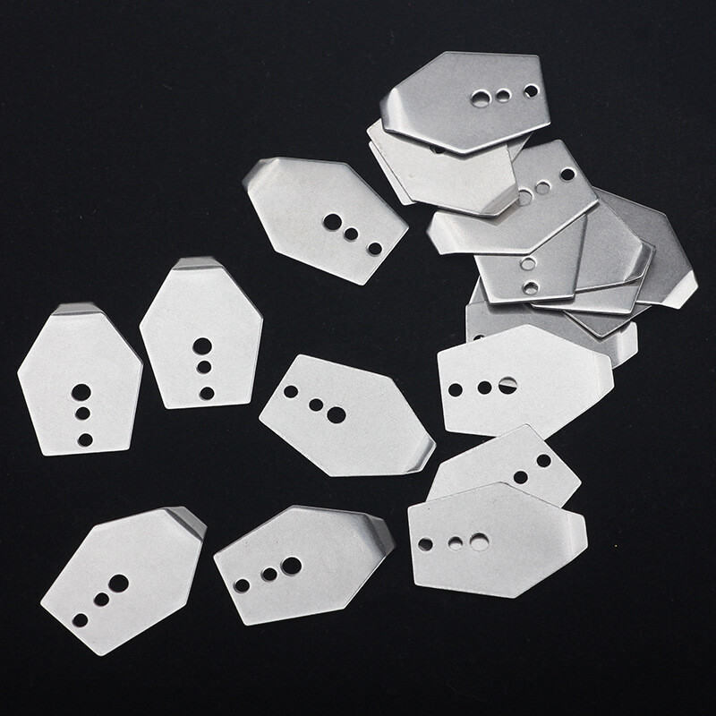 20 Pcs Stainless Swim Jig Blade Chatter Style Bait Blades Fishing Lure ...