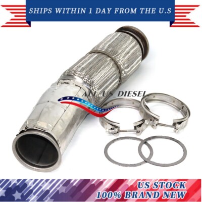 New Engine Exhaust Bellows Kit Flex Pipe for Volvo VNL 2017 / D13 Mack ...