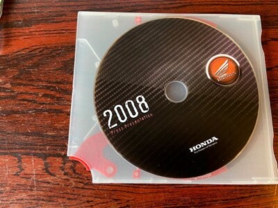 Honda 2008 motorcycle press kit new model CD-ROM press introduction | eBay