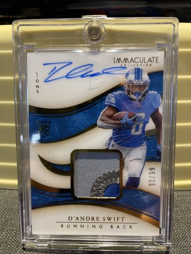 2020 Panini Immaculate Collection - Rookie Patch Autograph #108 D'Andre ...