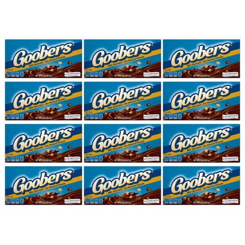 12x Packs | Goobers Milk Chocolate Dry Roasted Peanuts Candy Theater ...