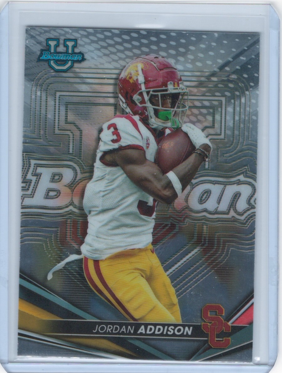 2022 Bowman's Best University Jordan Addison USC Trojans | eBay