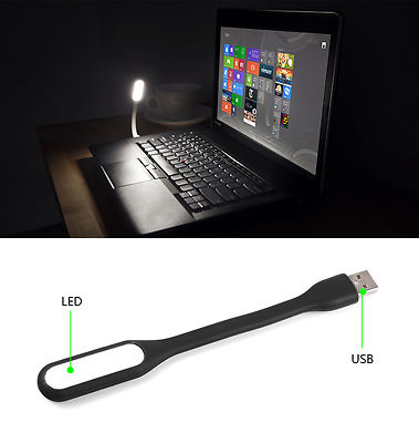 Flexible USB LED Light Lamp Computer Keyboard Study Reading Notebook ...