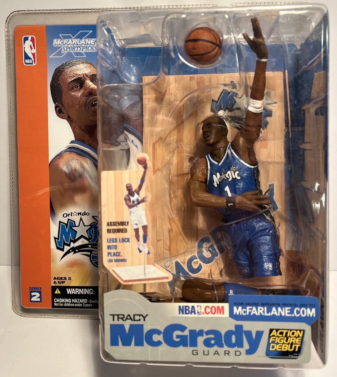 Tracy Mcgrady Action Figure McFarlane Toys NBA Orlando Magic Sports