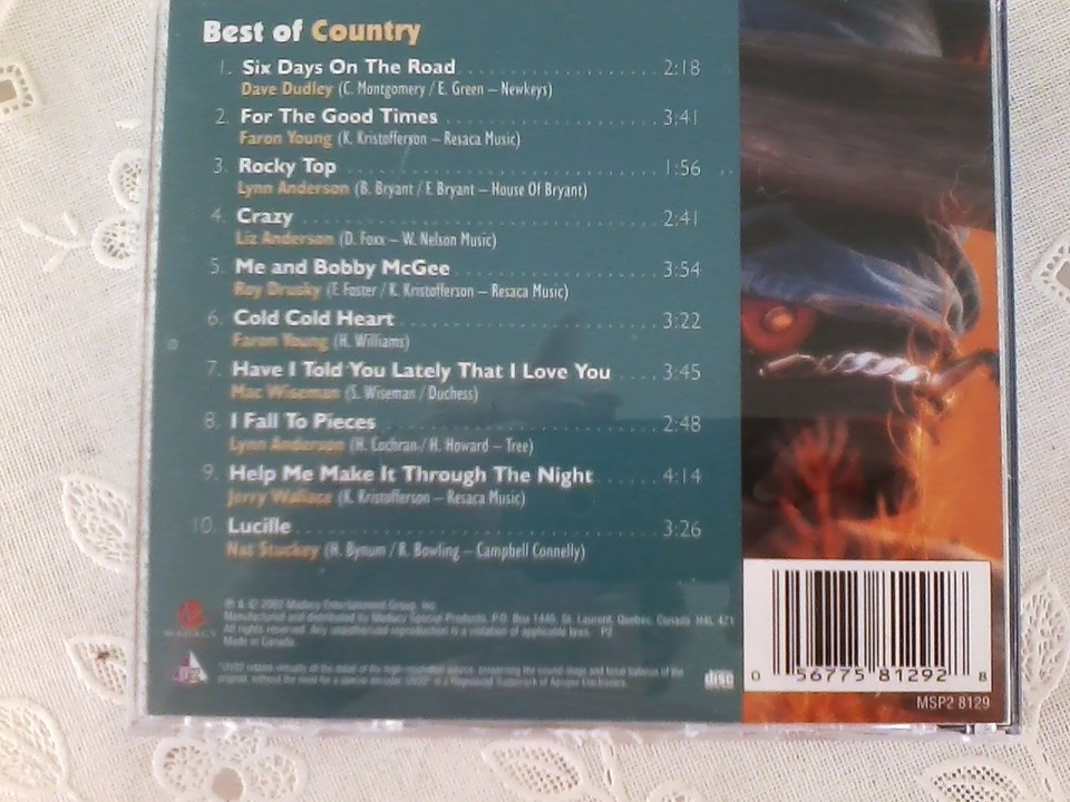Best Of Country: For the Good Times by Various Artists (CD, 2002 ...