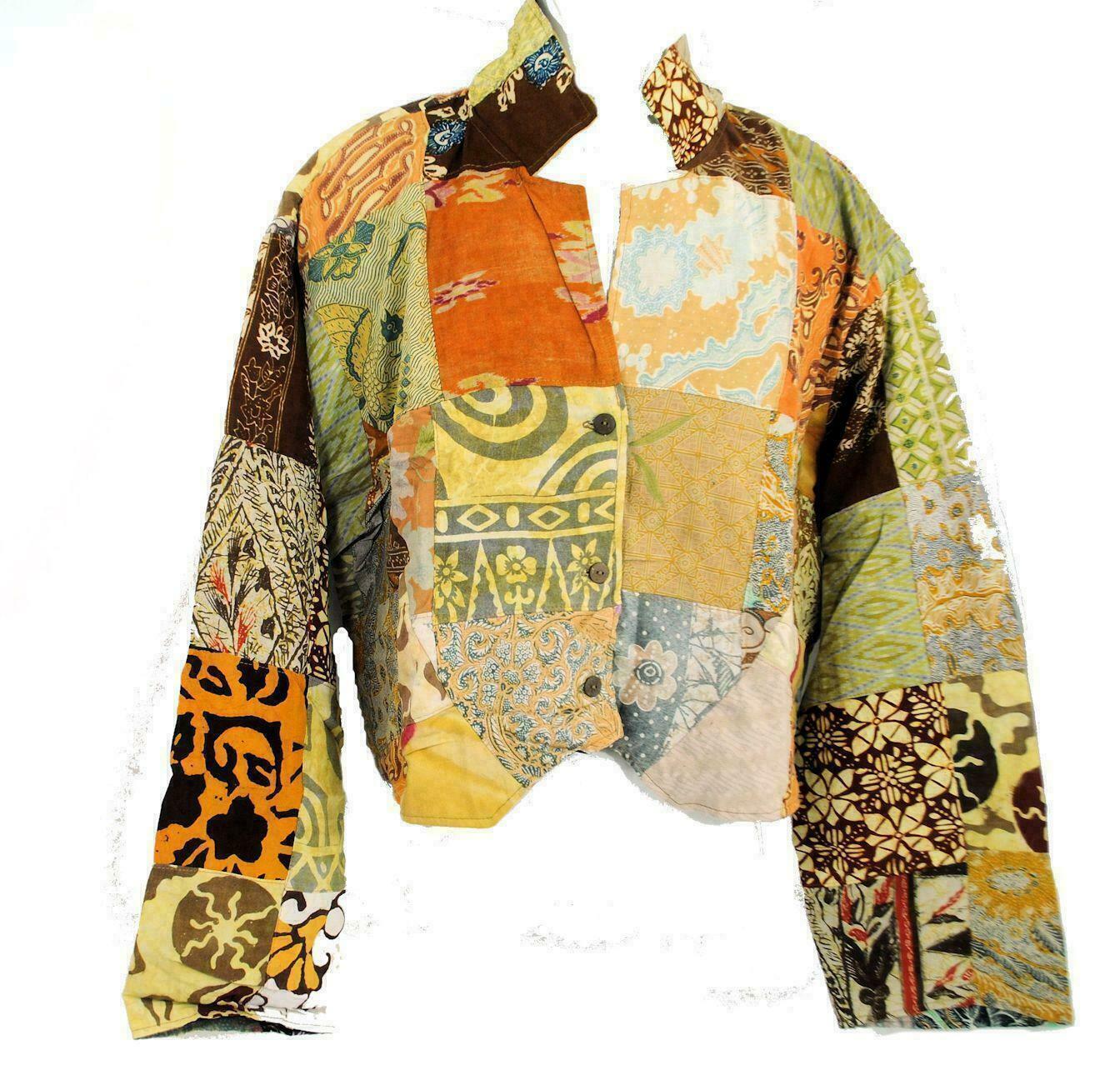 Terrapin Trading Vintage Upcycled Batik Retro Patchwork Hippy Festival ...