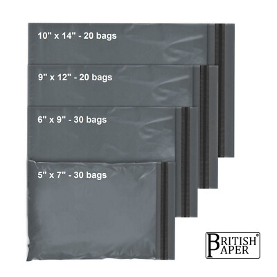 100 Postage Bags Mixed Sizes Parcel Mailing Shipping Packaging Packing ...