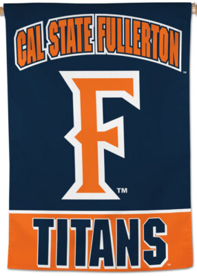 Cal State Fullerton TITANS Official NCAA Team Logo 28x40 WALL BANNER | eBay