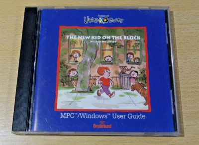RARE VINTAGE LIVING BOOKS THE NEW KID ON THE BLOCK CD-ROM With Case ...