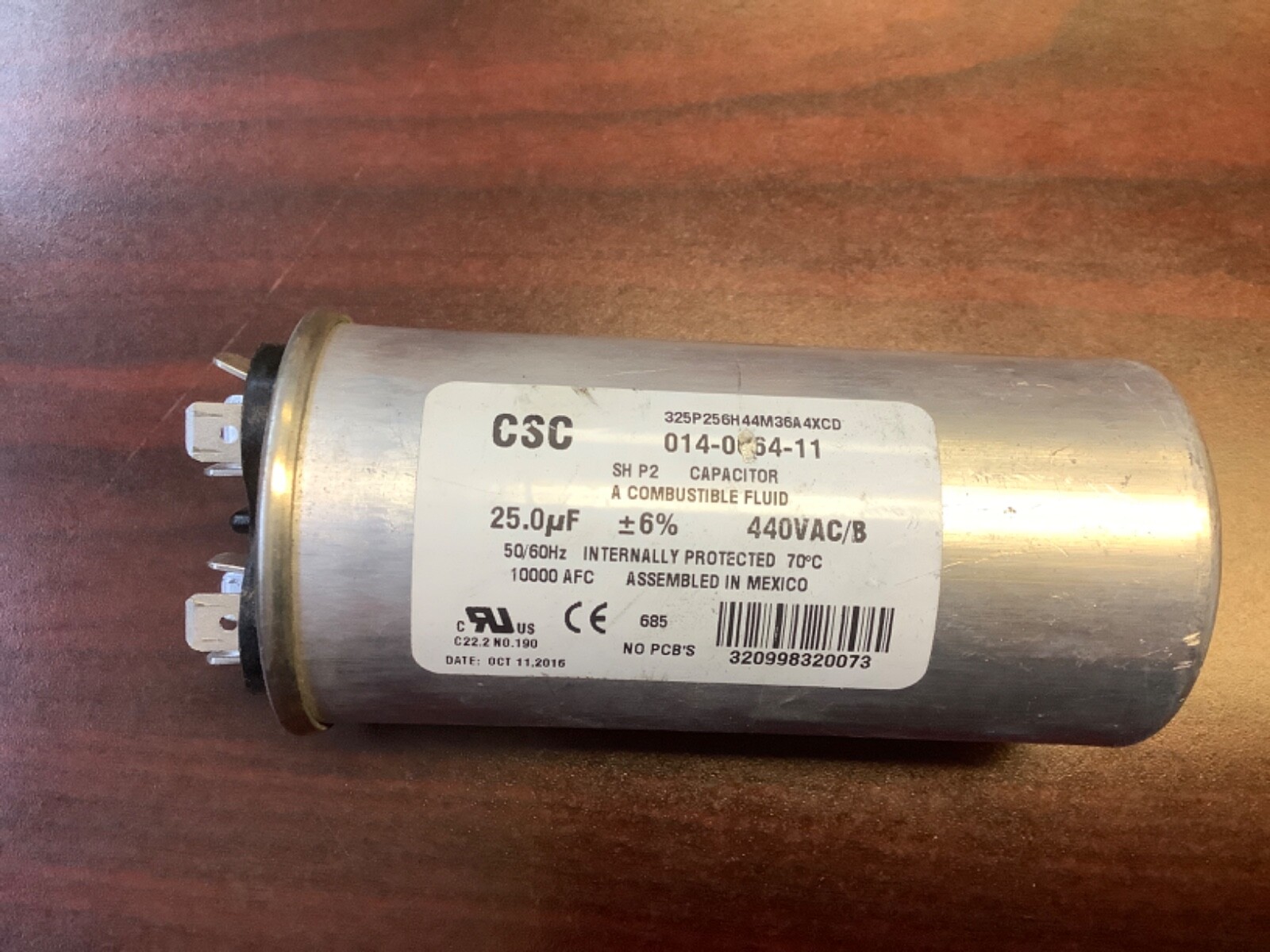 Capacitor+Copeland+014-0064-11+Run+55uF+370VacB for sale online | eBay