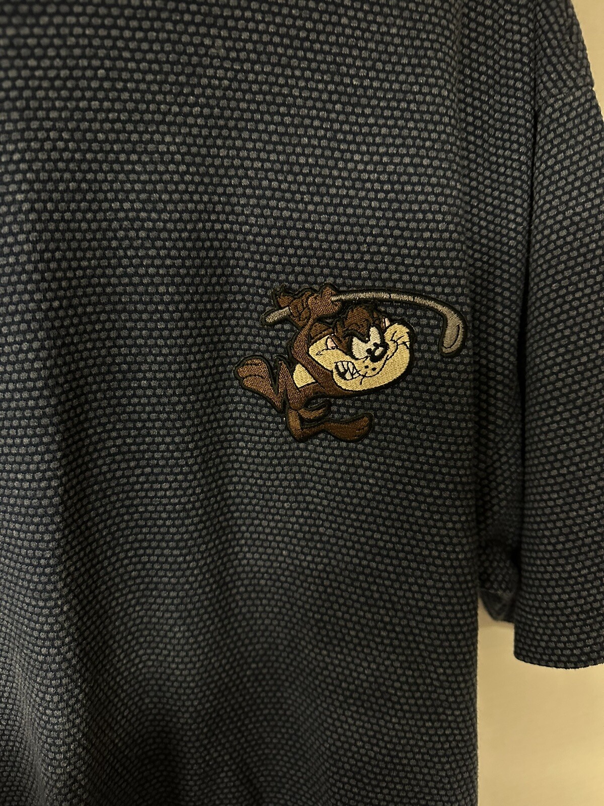 VTG 1997 Warner Bros Looney Tunes Taz Golf Embroidere… - Gem