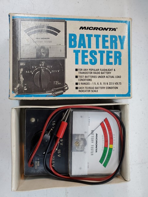 Vintage Micronta 22-030 Battery Tester IOB J85 for sale online | eBay