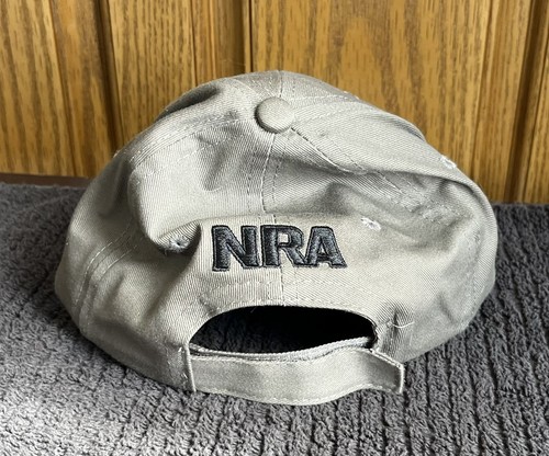 NRA Members Embroidered Eagle Orange Logo Baseball Cap Hat RARE ...