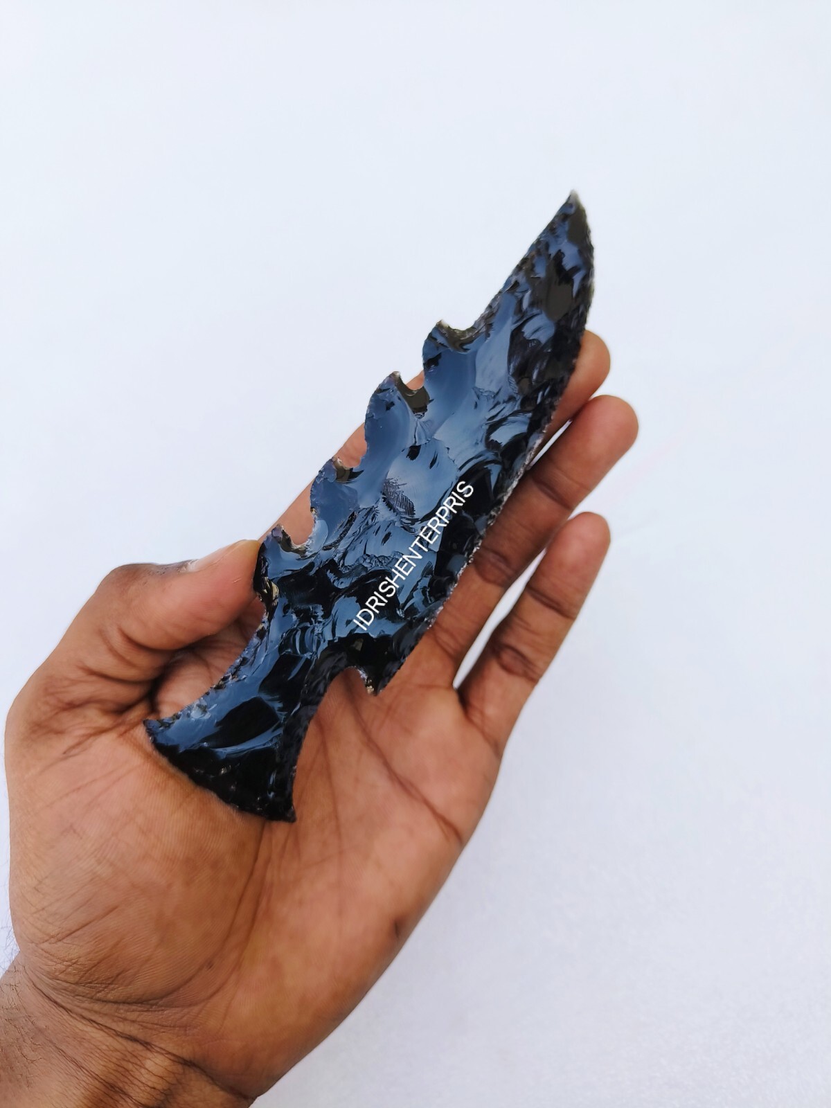 Obsidian Knife Hand Knapped Obsidian Daggers Crystal Knife Lava blade 5 ...