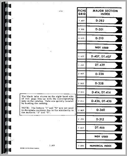 International Harvester D360 D310 D466 D136 D282 D414 D DT Engine Parts ...