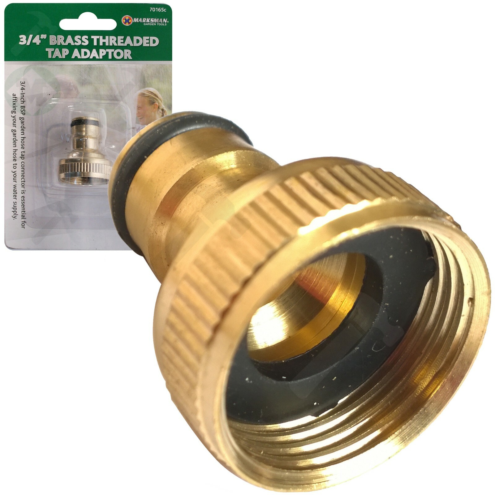 Brass Adaptor for garden outdoor Tap. Adapter for Hozelock quick Hose ...