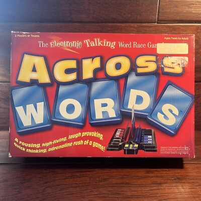 Across Words Electronic Wood Race Game - New / Sealed | eBay