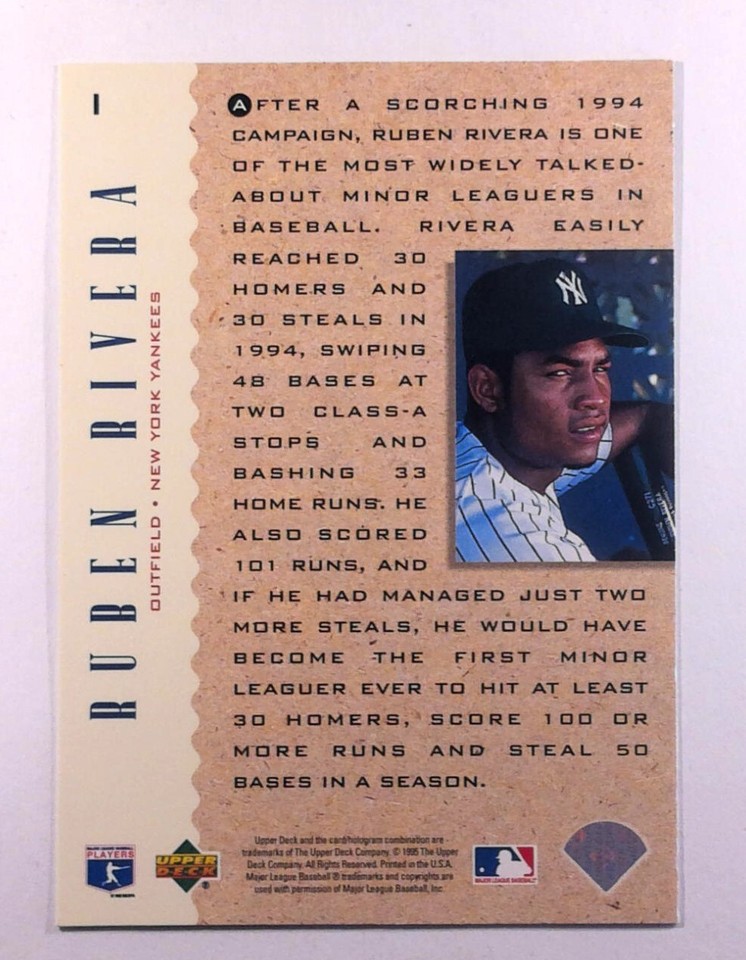 1995 Upper Deck #1 Ruben Rivera | eBay
