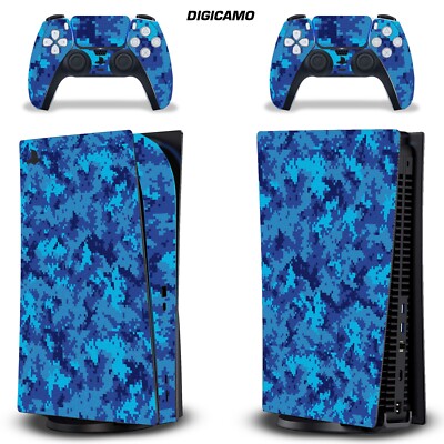 Skin Decal For PS5 Playstation 5 DIGITAL Console + Controller Stickers ...